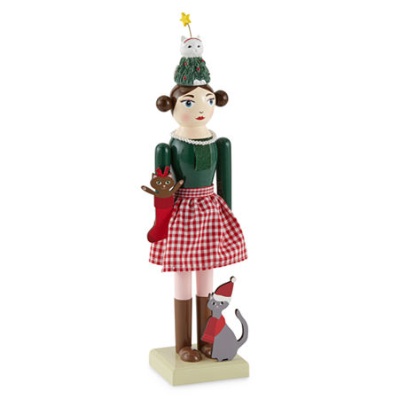 Click here for North Pole Trading Co. 14in Cat Girl Christmas Nut... prices