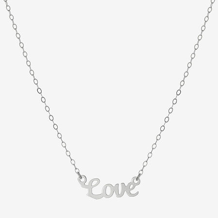 Click here for Silver Treasures Love Womens Sterling Silver 16 In... prices