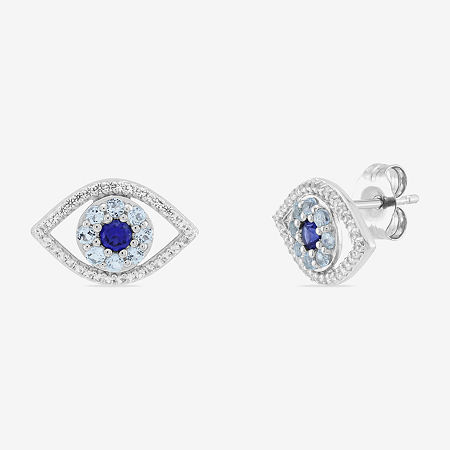 Click here for Lab Created Blue Ceylon Sapphire Sterling Silver 8... prices