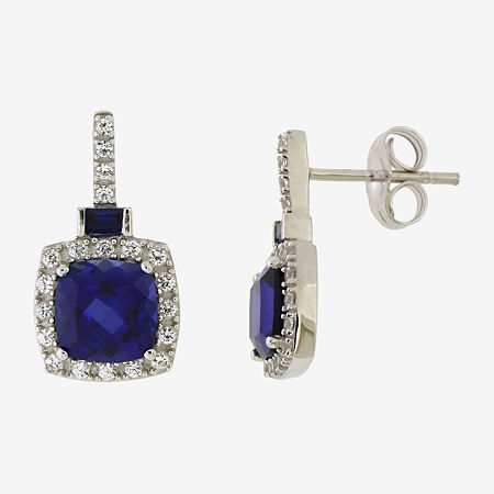 Click here for Womens Lab Created Blue Sapphire Sterling Silver C... prices
