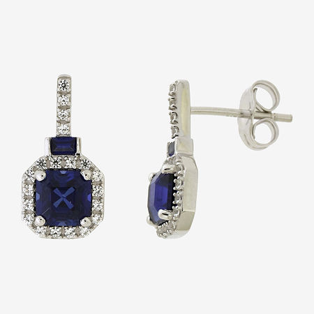 Click here for Womens Lab Created Blue Sapphire Sterling Silver C... prices