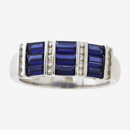 Click here for Womens 3.5MM Lab Created Blue Ceylon Sapphire Ster... prices