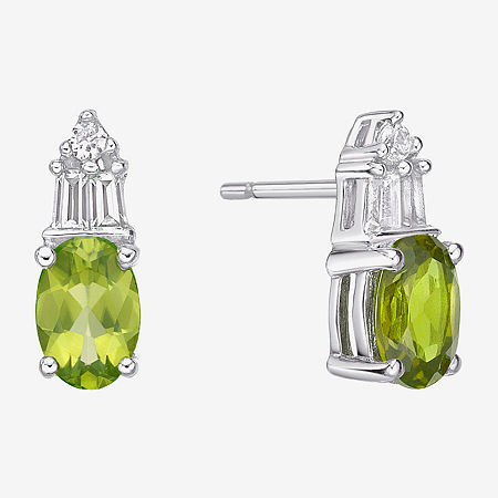 Click here for Genuine Peridot & Lab-Created White Sapphire Sterl... prices