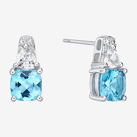 Click here for Lab-Created White Sapphire Sterling Silver Earring... prices