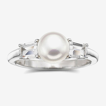 Click here for Cultured Freshwater Pearl & Lab-Created White Sapp... prices