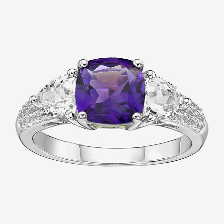 Click here for Womens Genuine Purple Amethyst Sterling Silver 3-S... prices