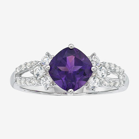 Click here for Genuine Amethyst & Lab-Created White Sapphire Ster... prices