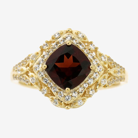 Click here for Womens Genuine Red Garnet 14K Gold Over Silver Coc... prices
