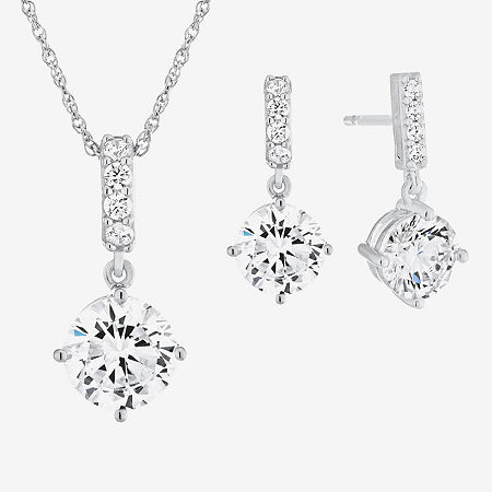 Click here for DiamonArt Cubic Zirconia Sterling Silver Pendant N... prices