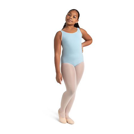 Capezio Girls High-Neck Tank Leotard - Light blue
