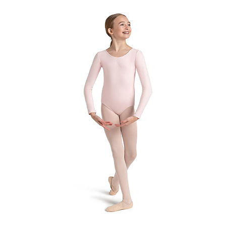 Capezio Girls Long Sleeve Leotard - Pink