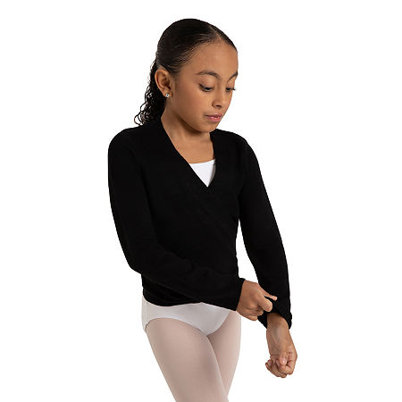 Capezio Juniors Wrap Sweater - Girls - Black
