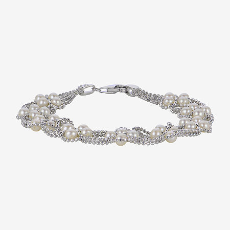 Click here for Cultured Freshwater Pearl Sterling Silver Lace Bra... prices