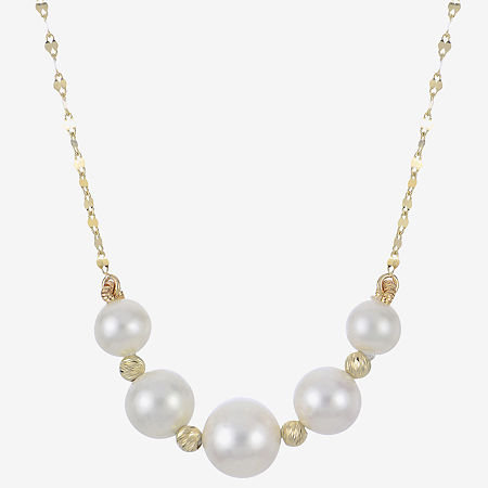 Click here for Womens White 18 Inch Strand Necklace  One Size prices