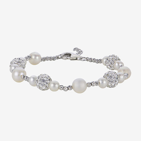 Click here for Womens White Cultured Freshwater Pearl Sterling Si... prices