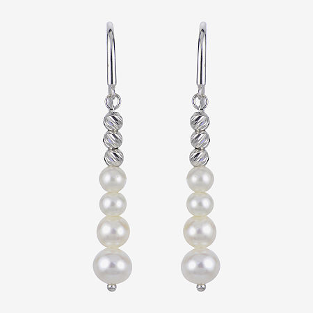 Click here for Womens White Cultured Freshwater Pearl Sterling Si... prices