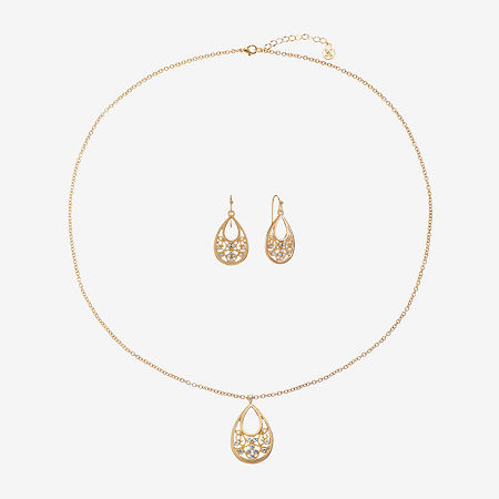 Click here for Mixit Womens White 2-pc. Jewelry Set  One Size  Ye... prices