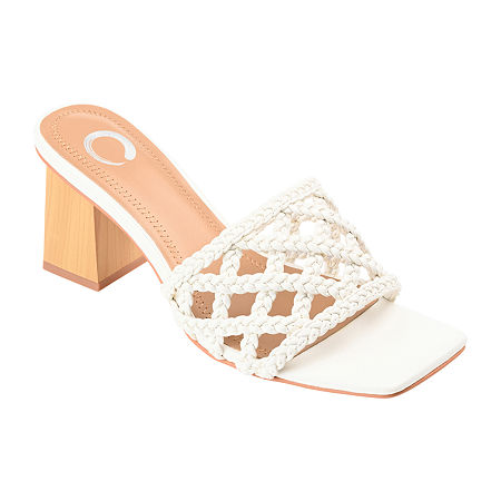 Click here for Journee Collection Evvie Womens Open Toe Block Hee... prices