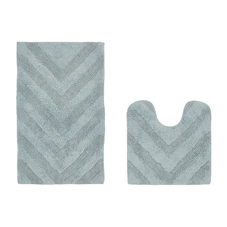 Click here for Better Trends Hugo Bath Rug  One Size  Blue prices