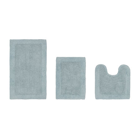 Click here for Better Trends Edge Bath Rug  One Size  Blue prices