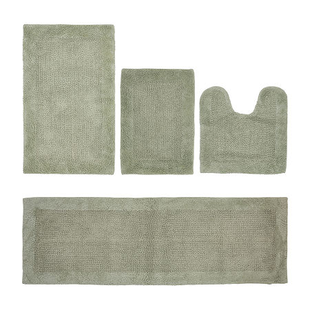 Click here for Better Trends Edge Bath Rug  One Size  Green prices