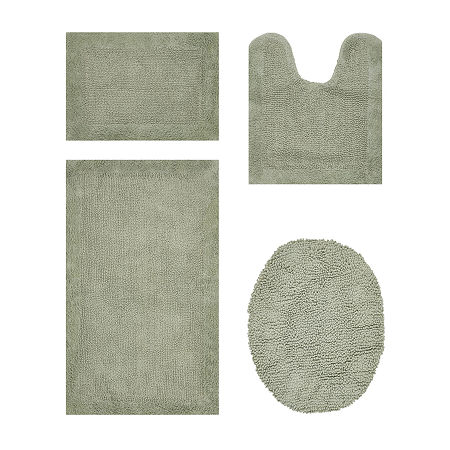 Click here for Better Trends Edge Bath Rug  One Size  Green prices