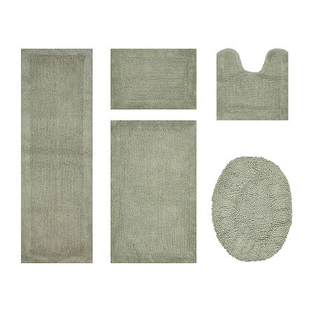 Click here for Better Trends Edge Bath Rug  One Size  Green prices