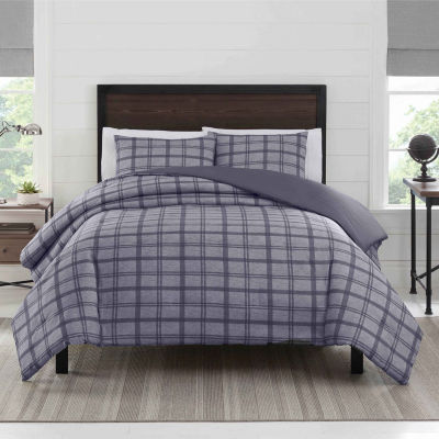 IZOD Sawyer Midweight Comforter Set, Color: Gray - JCPenney