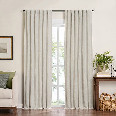 Elrene Home Fashions Harrow Solid Blackout Window Curtain Panel
