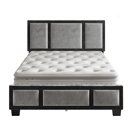 Click here for TRIIPTYCH UPHOLSTERED PLATFORM BED  One Size  Blac... prices