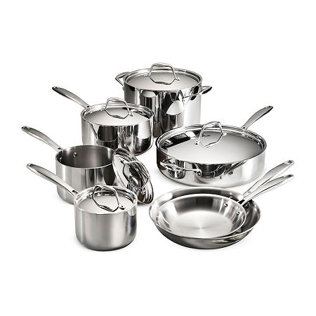 Click here for Tramontina Gourmet Tri-Ply Clad 12 Pc Cookware Set... prices
