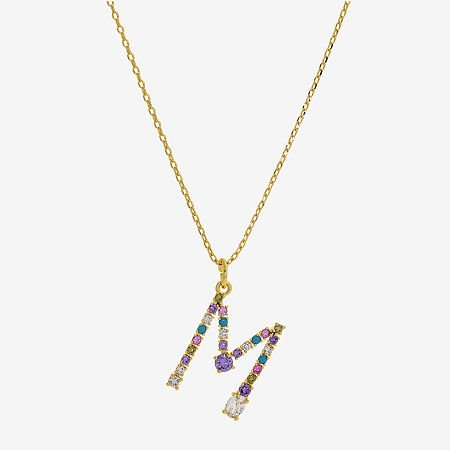 Click here for Sparkle Allure Initial Womens Multi Color Cubic Zi... prices