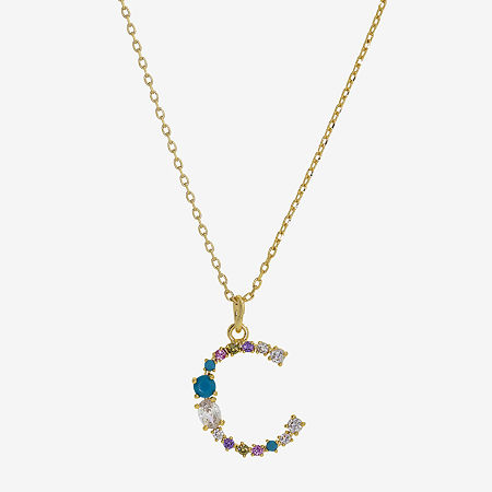 Click here for Sparkle Allure Initial Womens Multi Color Cubic Zi... prices