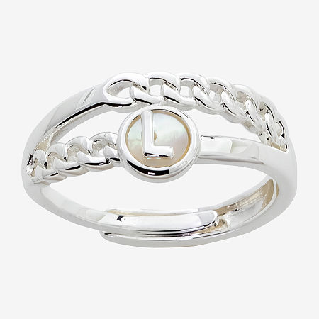 Click here for Sparkle Allure Initial Womens 3MM White Mother Of... prices