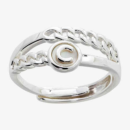 Click here for Sparkle Allure Initial Womens 3MM White Mother Of... prices