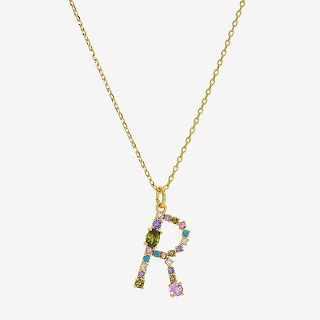 Click here for Sparkle Allure Initial Womens Multi Color Cubic Zi... prices