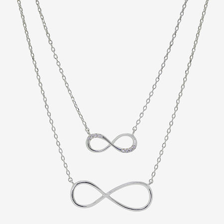 Click here for Sparkle Allure Womens Cubic Zirconia Infinity 2-pc... prices