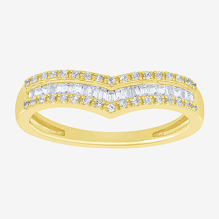 Click here for Chevron 1/4 CT.T.W. Natural Diamond 10K Gold Chevr... prices