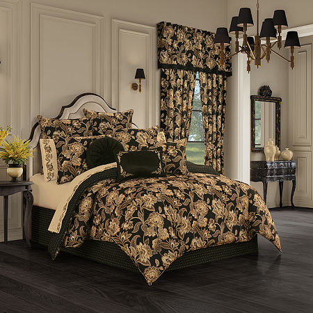 Royal Court Montecito 4-Pc. Comforter Set  King/California King - Black