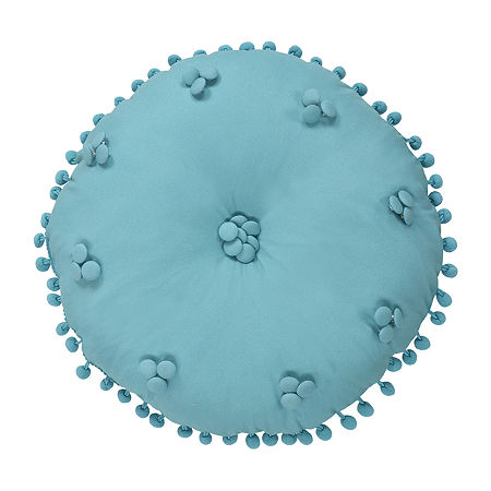 Royal Court Afton Decorative Pillow  12 Round - Blue