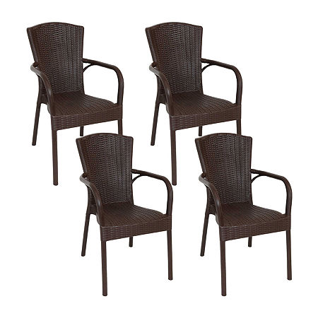 Click here for 4 Pack Armchair  One Size  Brown prices