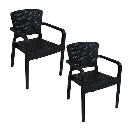 Click here for 2 Pack Armchair  One Size  Black prices