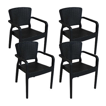 Click here for 4 Pack Armchair  One Size  Black prices
