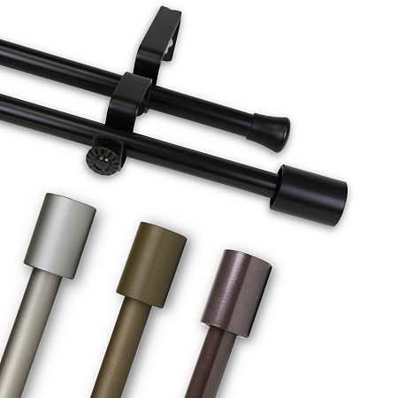 Click here for Rod Desyne Nora Double Curtain Rod  One Size  Brow... prices