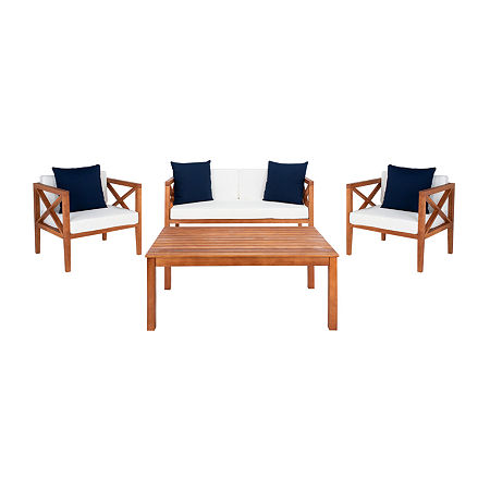 Click here for Safavieh Nunzia 4 Piece Outdoor Living Set with Ac... prices
