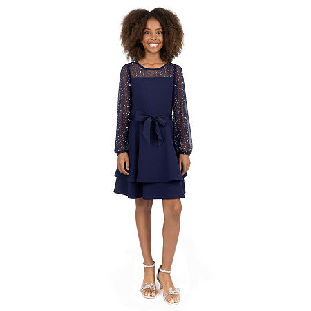 Click here for Speechless Big Kid Girls Long Sleeve A-Line Dress... prices