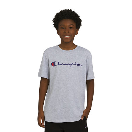 Click here for Champion Big Kid Boys Crew Neck Short Sleeve Regul... prices