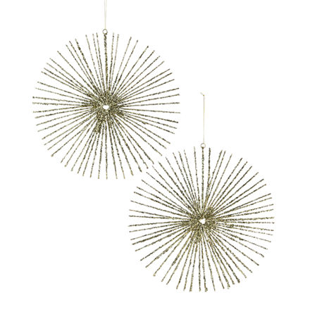 Click here for North Pole Trading Co. Gold Starburst Set 2-pc. Ch... prices