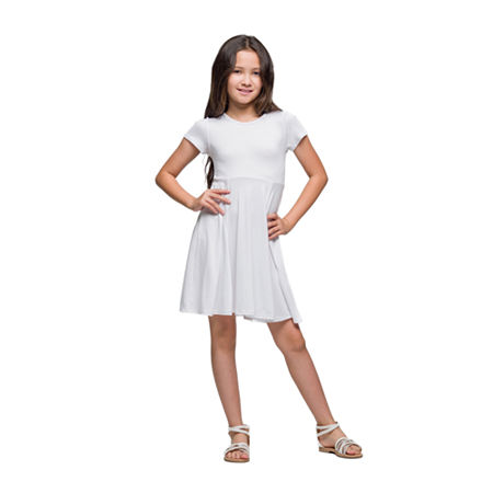 Click here for 24sevenkid Big Kid Girls Short Sleeve Fit + Flare... prices