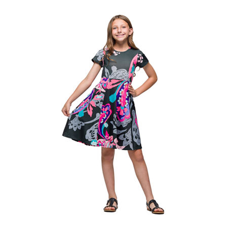 Click here for 24seven Comfort Apparel Big Kid Girls Short Sleeve... prices